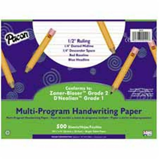 Pacon Corporation Multi-Program Handwriting Papers 10-.50in.x8in.- 1 ...