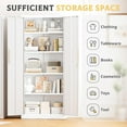 SUNCROWN 63" Metal Storage Cabinets with Lock, Tool Cabinet, Locking ...