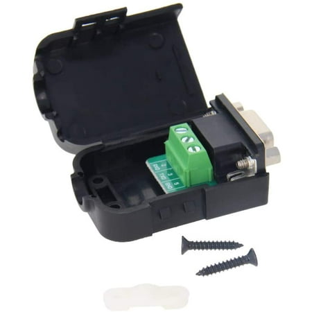 Fielect DB9 Breakout Connector to Wiring Terminal RS232 D-SUB Male Serial Adapters Port Breakout ...