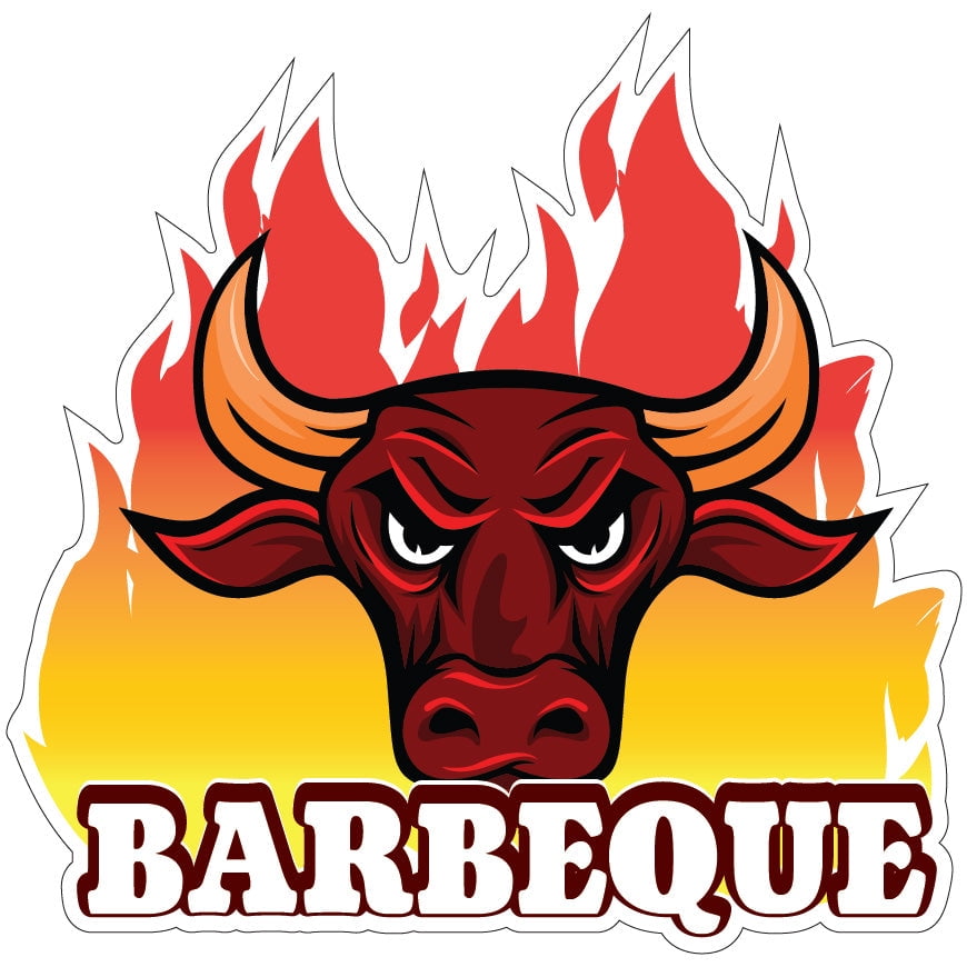 Barbeque 16" Decal Concession Stand Food Truck Sticker - Walmart.com