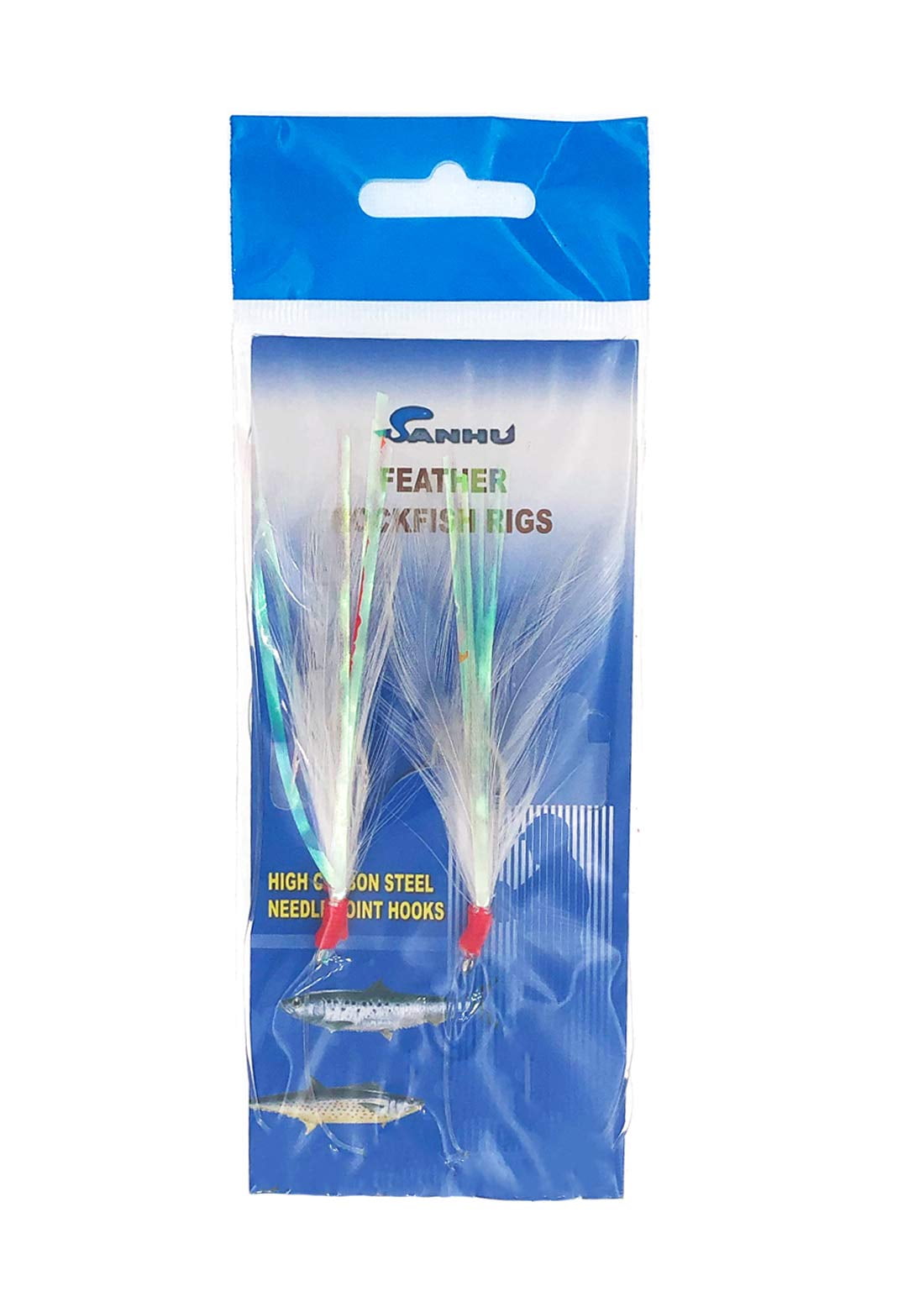 Sanhu Rock Cod Feather Rigs 4/0 White-10 Packs - Item 453 - Walmart.com