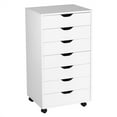 Topbuy 7-Drawer Chest Mobile Lateral Filing Cabinet Floor Storage ...