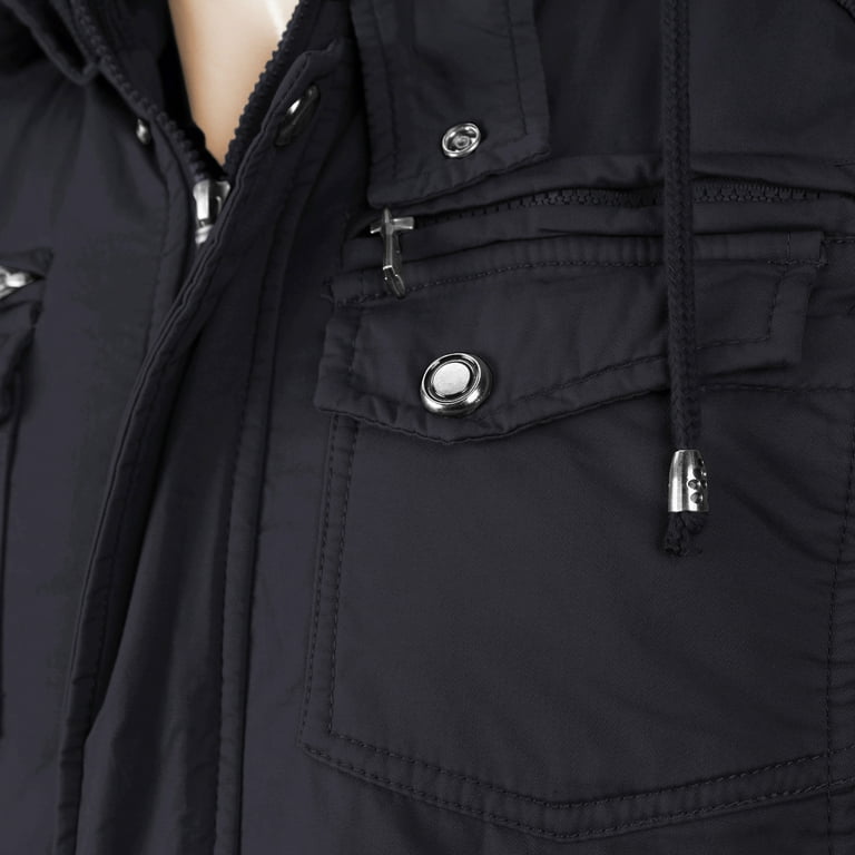 Maximos Men's Premium Hooded Multi Pocket Sherpa Lined Maximos Men's Premium Hooded Multi Pocket Sherpa Lined