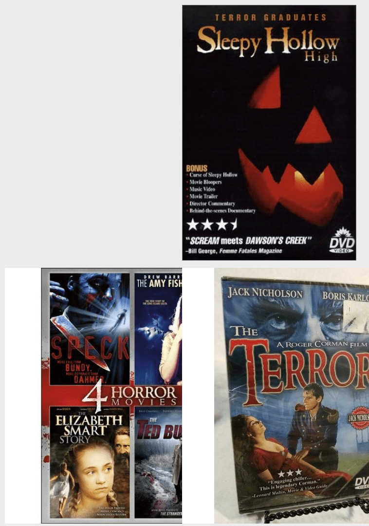 Horror 4 Pack DVD Bundle: The Ring Two Movie Collection, Sleepy Hollow ...