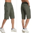 Capri Long Elastic Cargo ShortsSummer Pants For Men Large Size Workwear ...