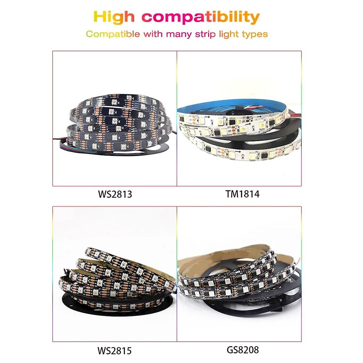 ESP32 WLED LED Controller DC5-24V DIY Dynamic Lighting Mode WS2811 ...