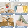 Vebreda 2 Tier Clothes Drying Rack, 63Inch Folding Laundry Drying Rack ...