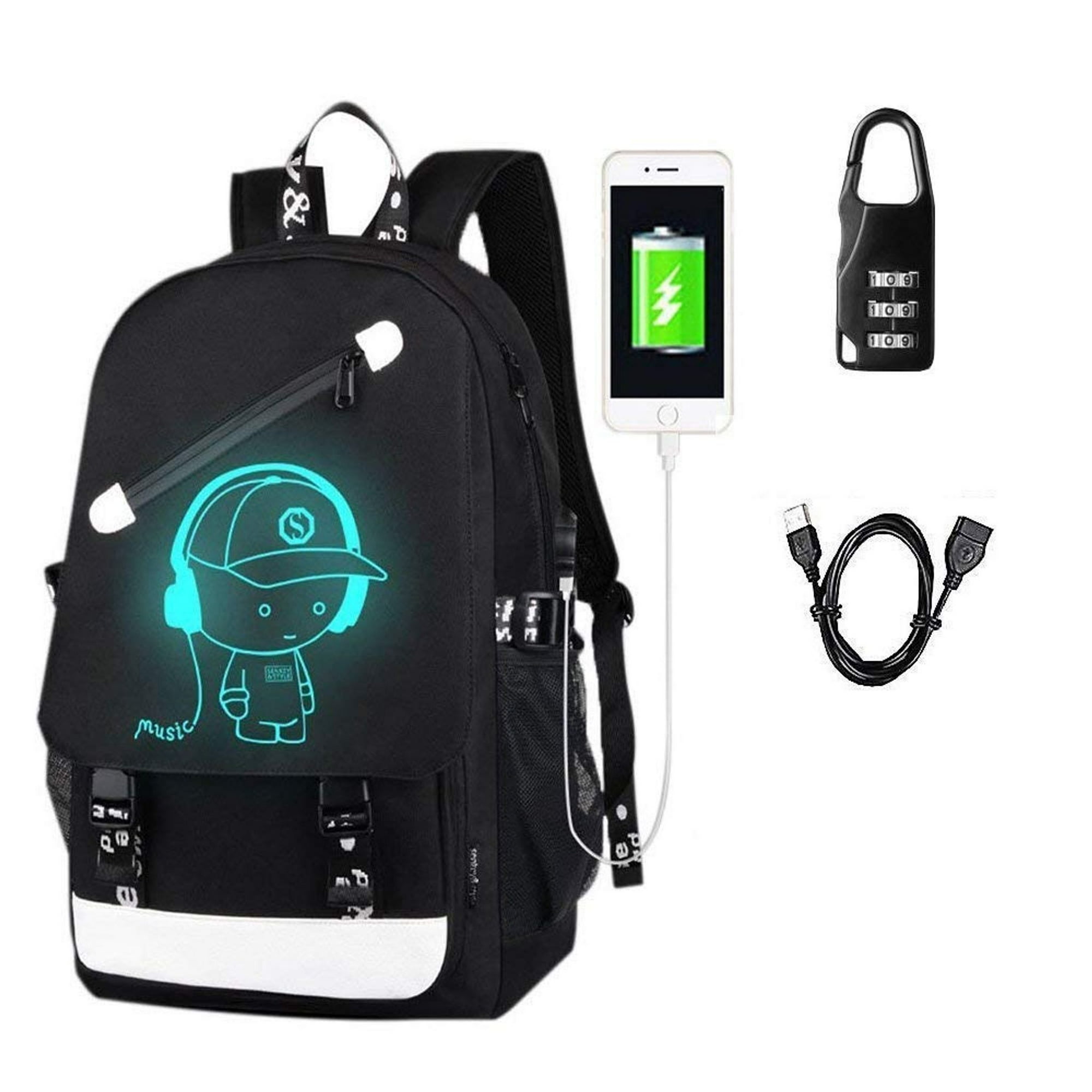 Click here for Delmkin Usb School Backpack Schoolbag School Bag S... prices