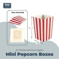 RSKK 100Pc Popcorn Paper Box 100 Pack Paper Popcorn Boxes for Movie ...