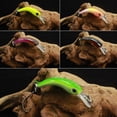 5pack Vibrant Curved Minnows Lures for Saltwater Freshwater Fishing ...