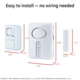 GE Security Wireless Alarm Kit, Deluxe Door & Window Sensors, Battery ...