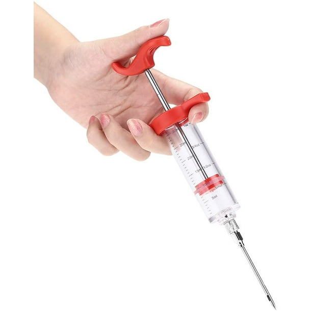 Meat Injector Cooking Marinade Syringe and Needle Turkey Chicken ...