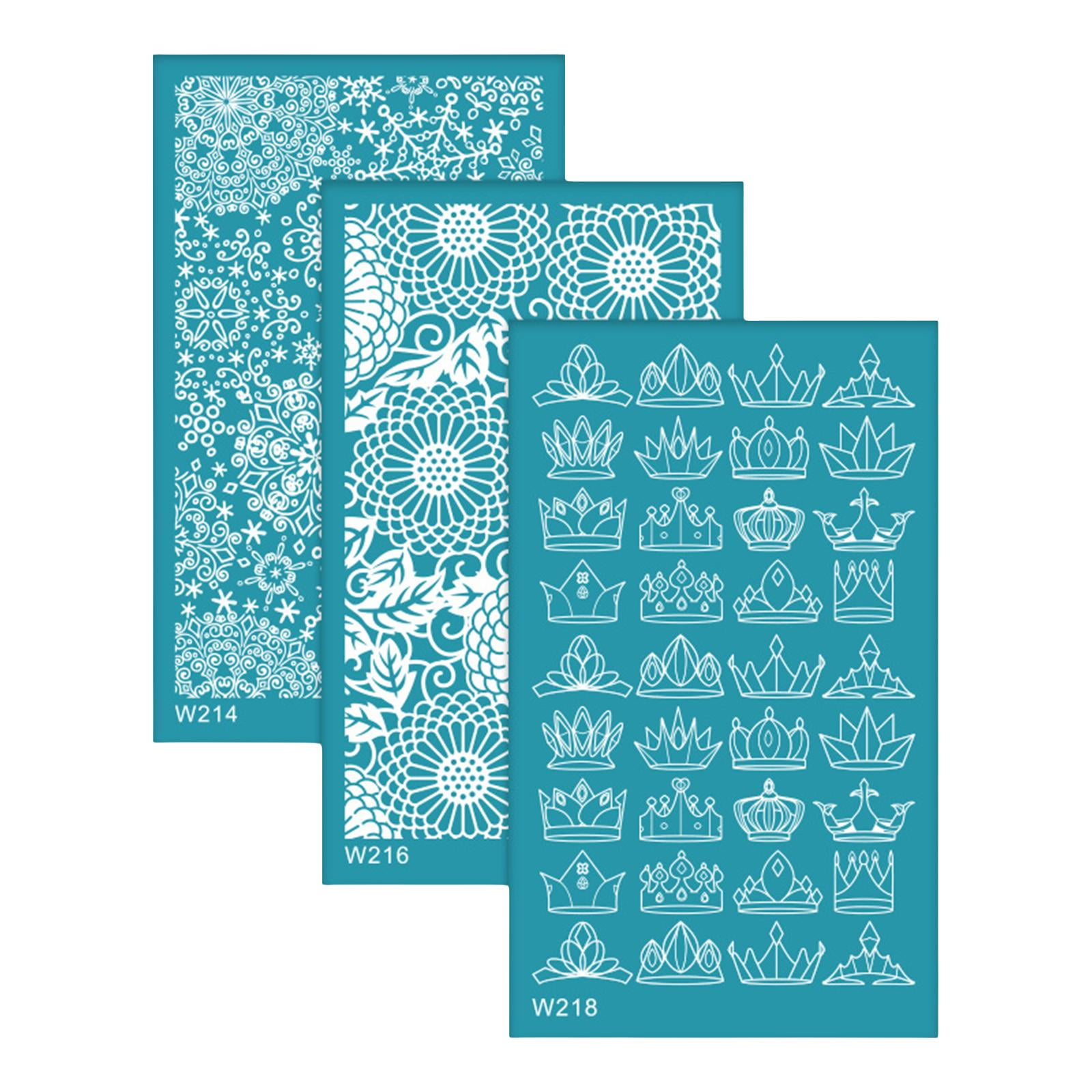 3x Silk Screen Stencils for Polymer Clay, Reusable Silkscreen Print ...