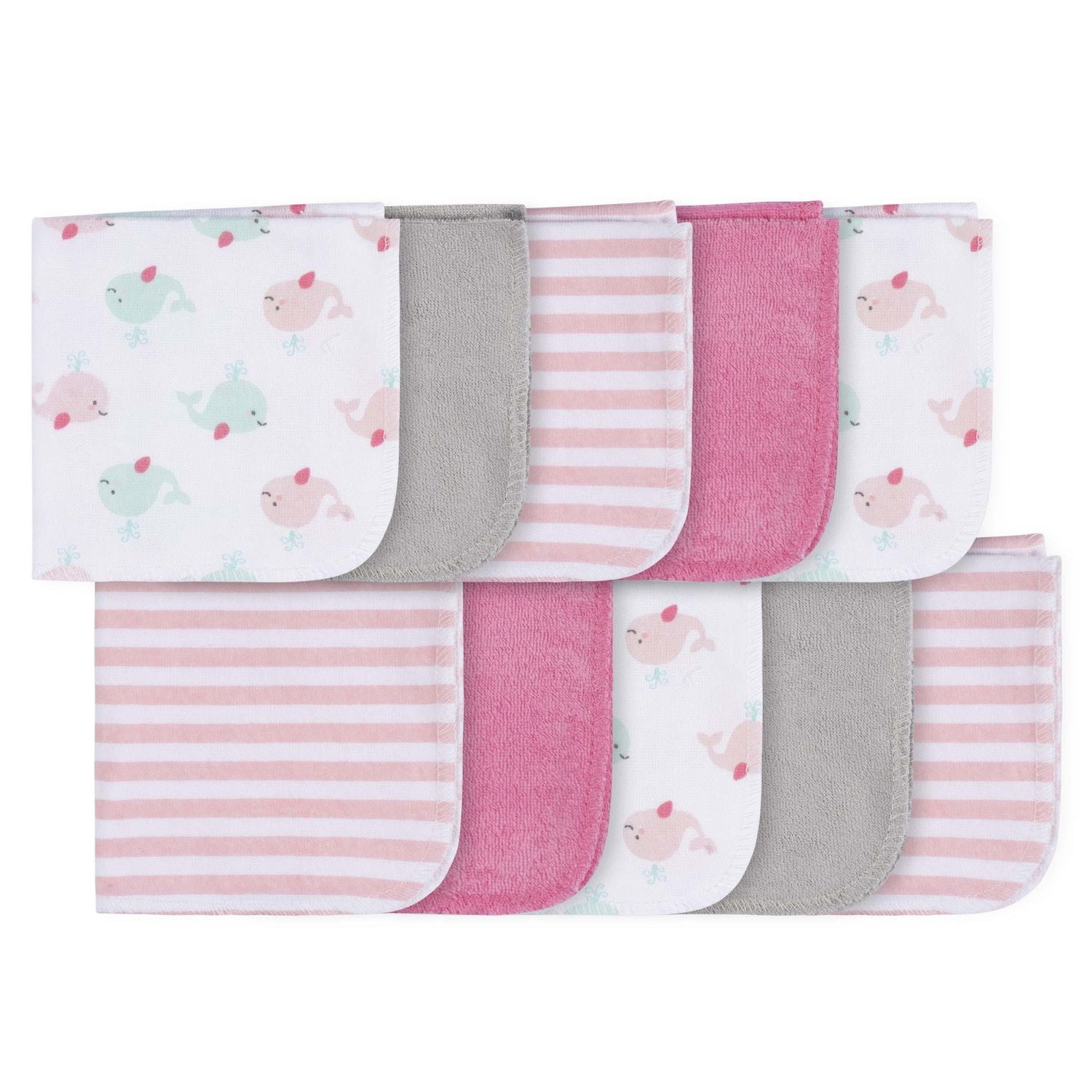 Click here for Parents Choice 10-Pack Washcloth Set  Girls 9 X 9 prices