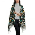 Fun Letter Scarf with Long Tassel Colorful Letters Print Outdoor Shawl ...