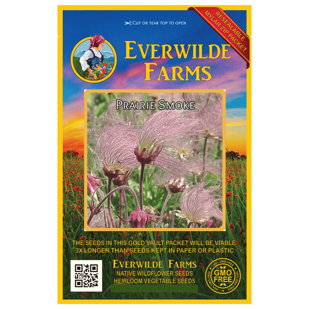 Everwilde Farms - 100 Prairie Smoke Native Wildflower Seeds - Gold ...