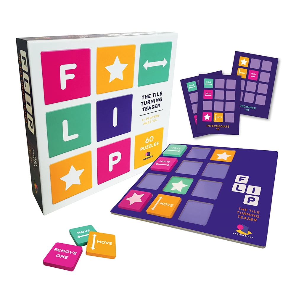 brainwright flip - the tile turning teaser puzzle - Walmart.com ...