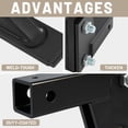 EDX Hitch Mounted Ripper, Middle Buster Plow for ATV/UTV Tractor with 2 ...