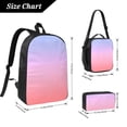 3pcs Casual Daypack 17 Inch Backpack Set Bookbag+Pencil Case+Lunch Bag ...