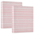 3 Ring Binder with Flattened Metal Clip 1.5" Round Rings Binder ...