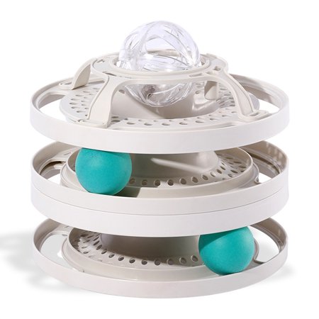 relayinert Plastic Pets Turntable Toys with Moving Balls Small Animal ...