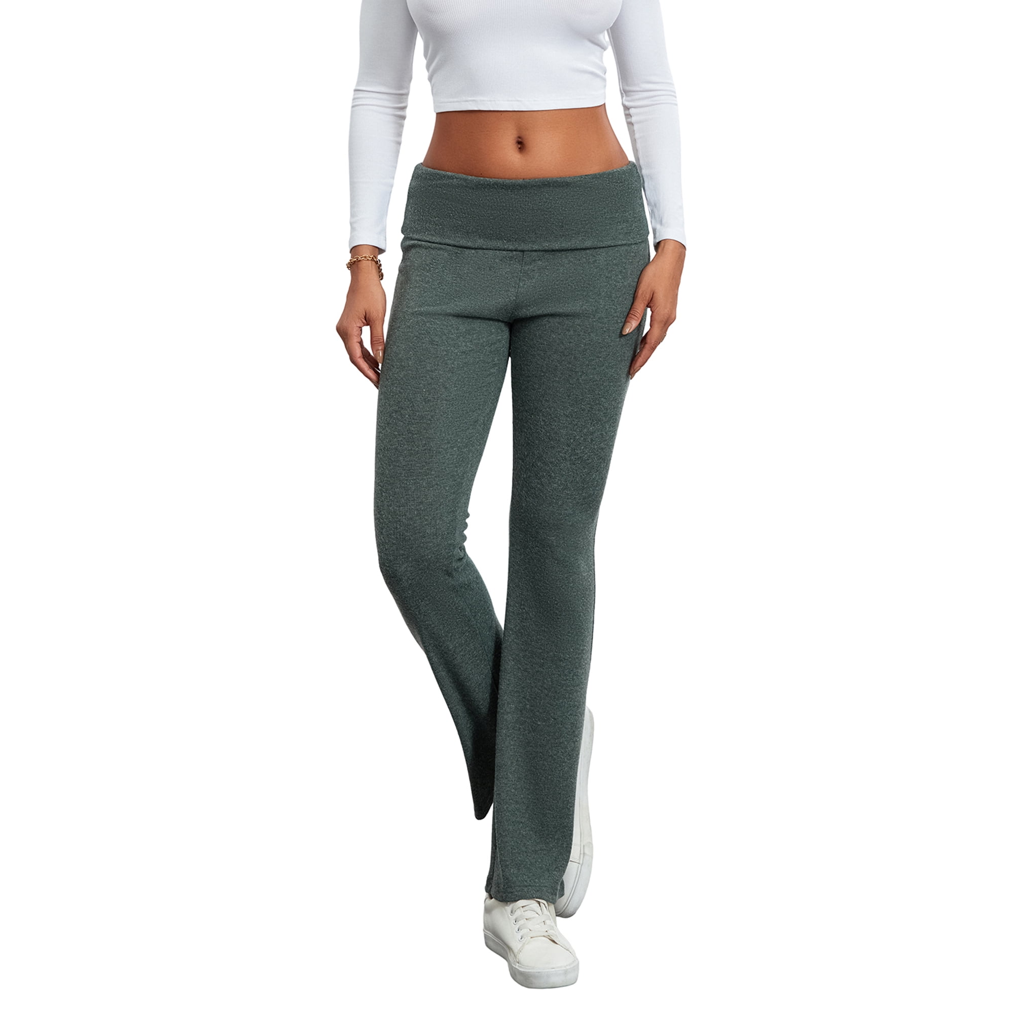 Click here for Gupgi Women Flare Leggings Solid Color Basic Yoga... prices