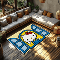 Cartoon Anti-Slip Kitchen Kuromi Hello Kitty Bedroom funny Sanrio Rug ...