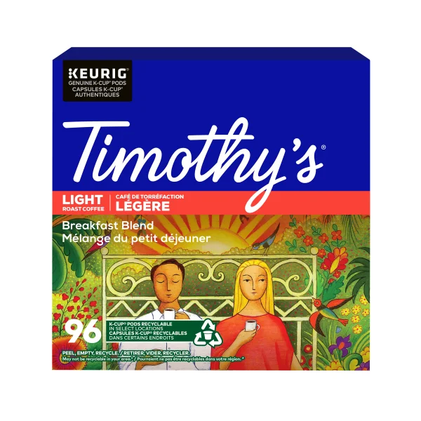 Click here for Timothys Breakfast Blend Keurig K-Cup Pods 96 Coun... prices