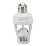 Motion Sensor Light Socket, E27 Motion Activated Light Bulb Holder Auto ...