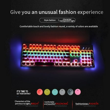 Key Cap Fancy LED Gaming Mechanical Keyboard Steampunk Cap Backlit Key ...