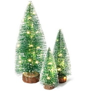 Coolmade Small Christmas Tree with Lights, Mini Desktop Decoration Tree ...