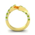 1.20 Carat Elegant Natural Diamond Citrine & Peridot Gemstone ...