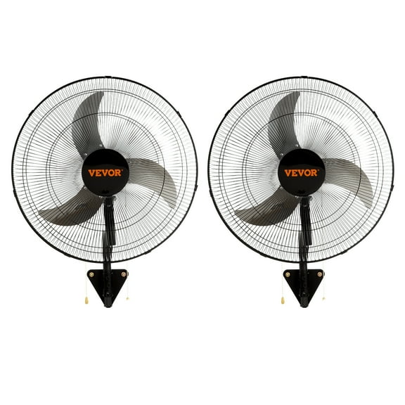 Wall Mount Fan, 2 PCS 18 inch Manual 360-Degree Tilt Adjustment, 3 ...