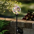 Better Homes & Gardens Solar Powered Multi-Color Mosaic Glass Gazing ...