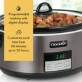 Large 8-Quart Programmable Slow Cooker with Auto Warm Setting Black ...