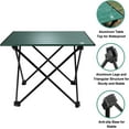 VILLEY Ultralight Metal Folding Camp Table, 24"L x 20"W, Portable and ...
