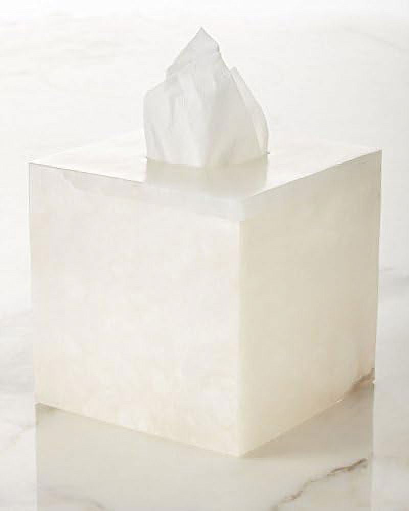 Alabaster Tissue Box Cover, WHITE - Walmart.com