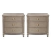 Home Square Lia Accent Table in Matte White & Acrylic - Set of 2 ...