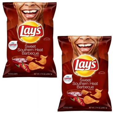 Lay's Sweet Southern Heat Barbecue Flavored Potato Chips, 7.75 Oz ...