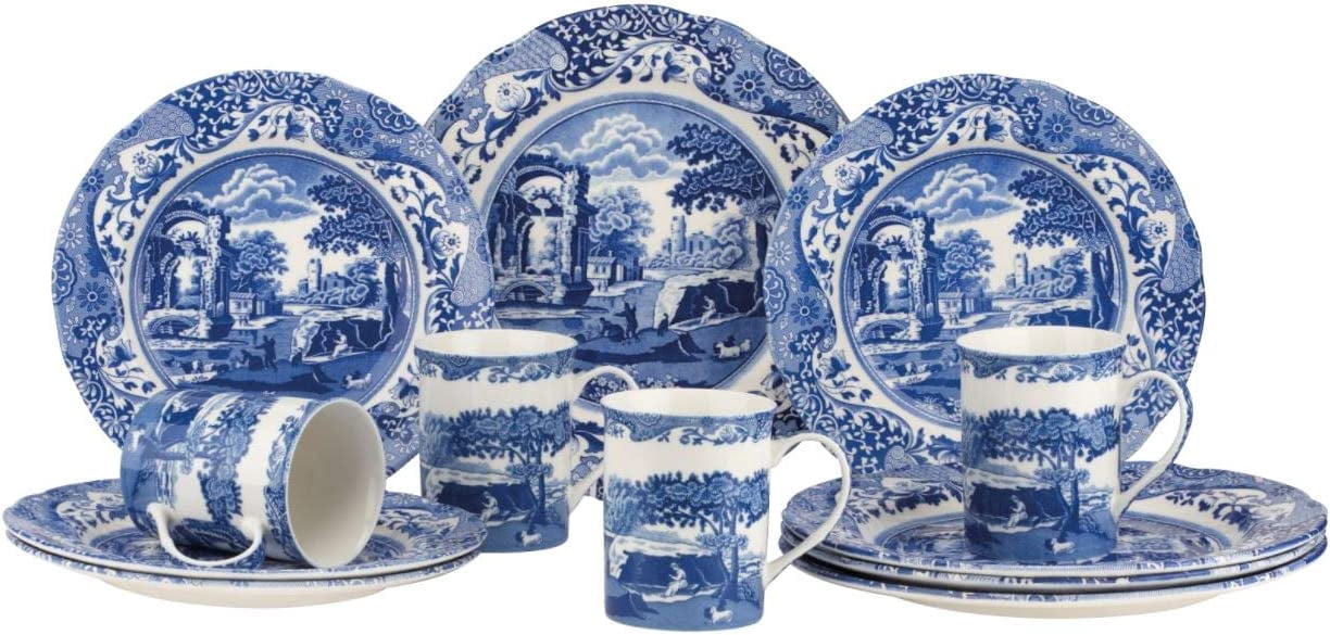Spode Blue Italian Sets 12-Piece Set, Italian Design - Walmart.com