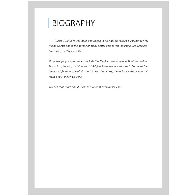 Carl Hiaasen Chomp