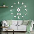 Border Collie Frameless Wall Clock Stickers, DIY Modern Decorative ...