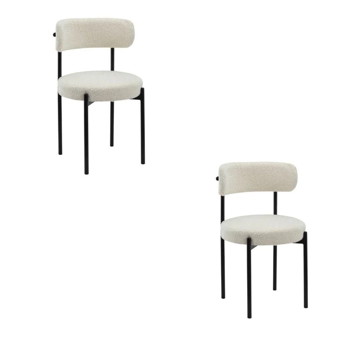 Click here for Plata Import Federica Boucle Chair - Set Of 2 prices