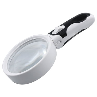 Magnifying Glass with LED Light, Lightweight Handheld Lighted 4x ...