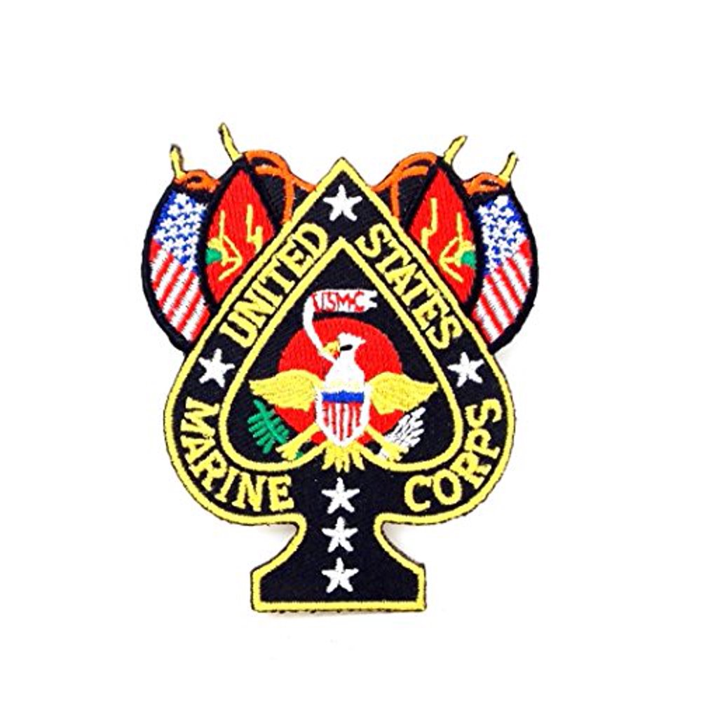 United States Marine Corps Spade Embroidered Military Patch Sew or Iron ...