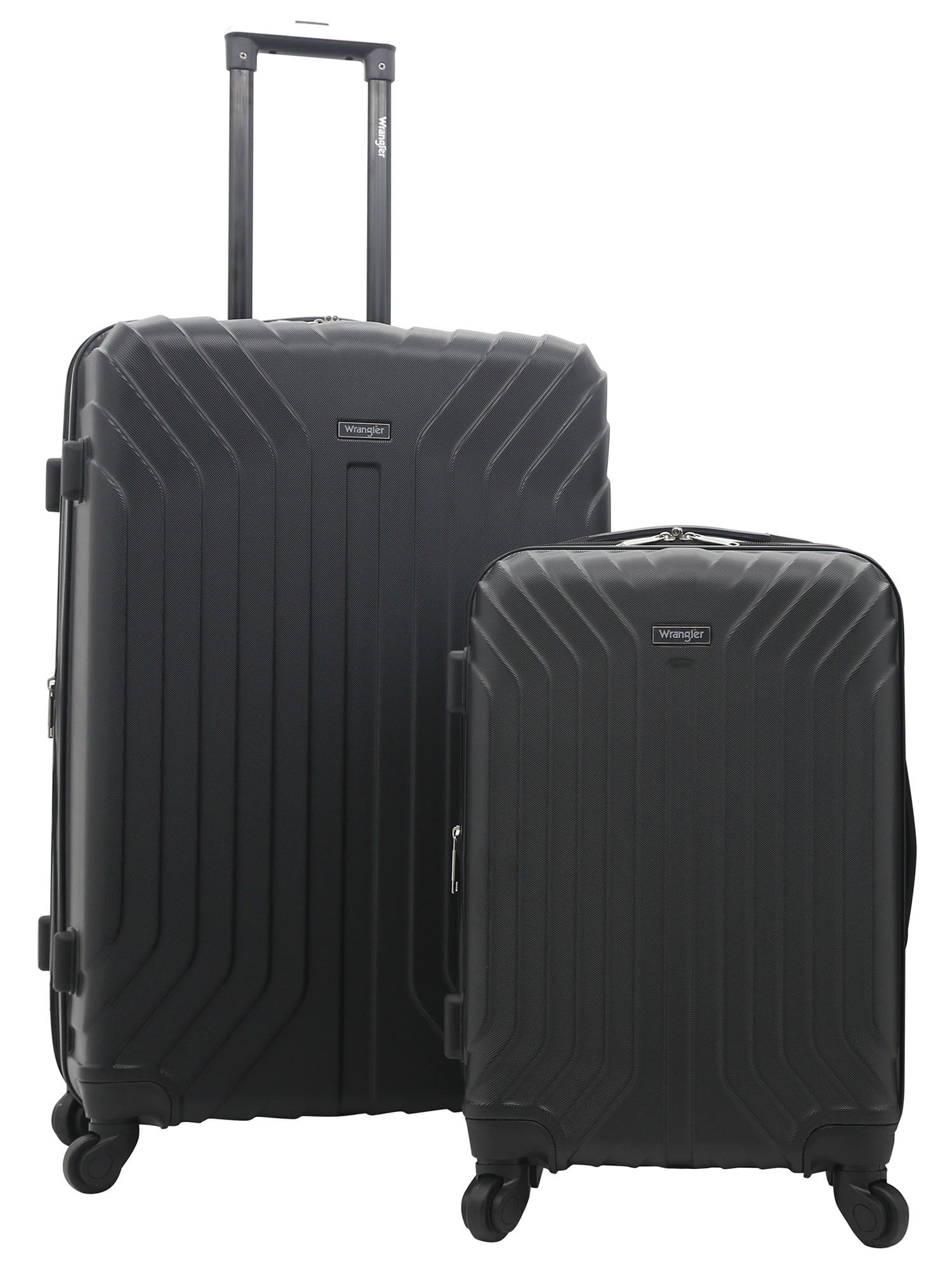Wrangler 2 PC Auburn Hills Expandable Hardside Luggage Set, Black ...