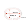 ACDANC 2026 New Shower Curtain Plastic Hooks Set Rings C Shape Clear ...