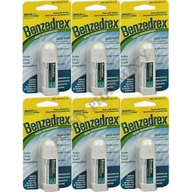 Benzedrex Inhaler Nasal Decongestant ( 6 Pack ) - Walmart.com