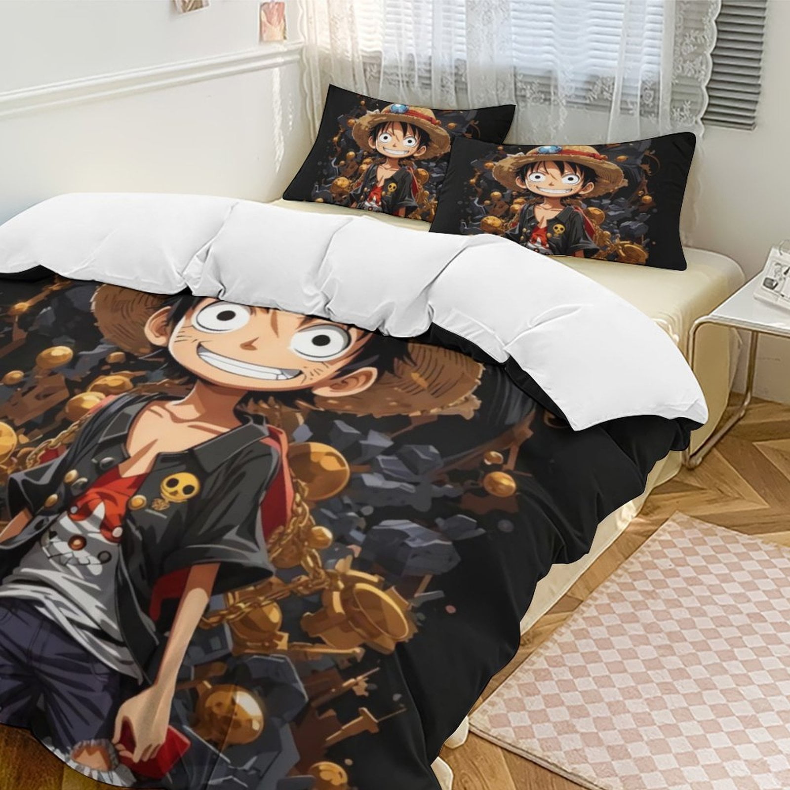 Click here for Yingd One Piececartoon Collection 3-Piece Comforte... prices