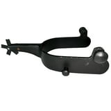 Hilason Western Black Steel Youth 15 Degree Bull Riding Spurs Pair ...